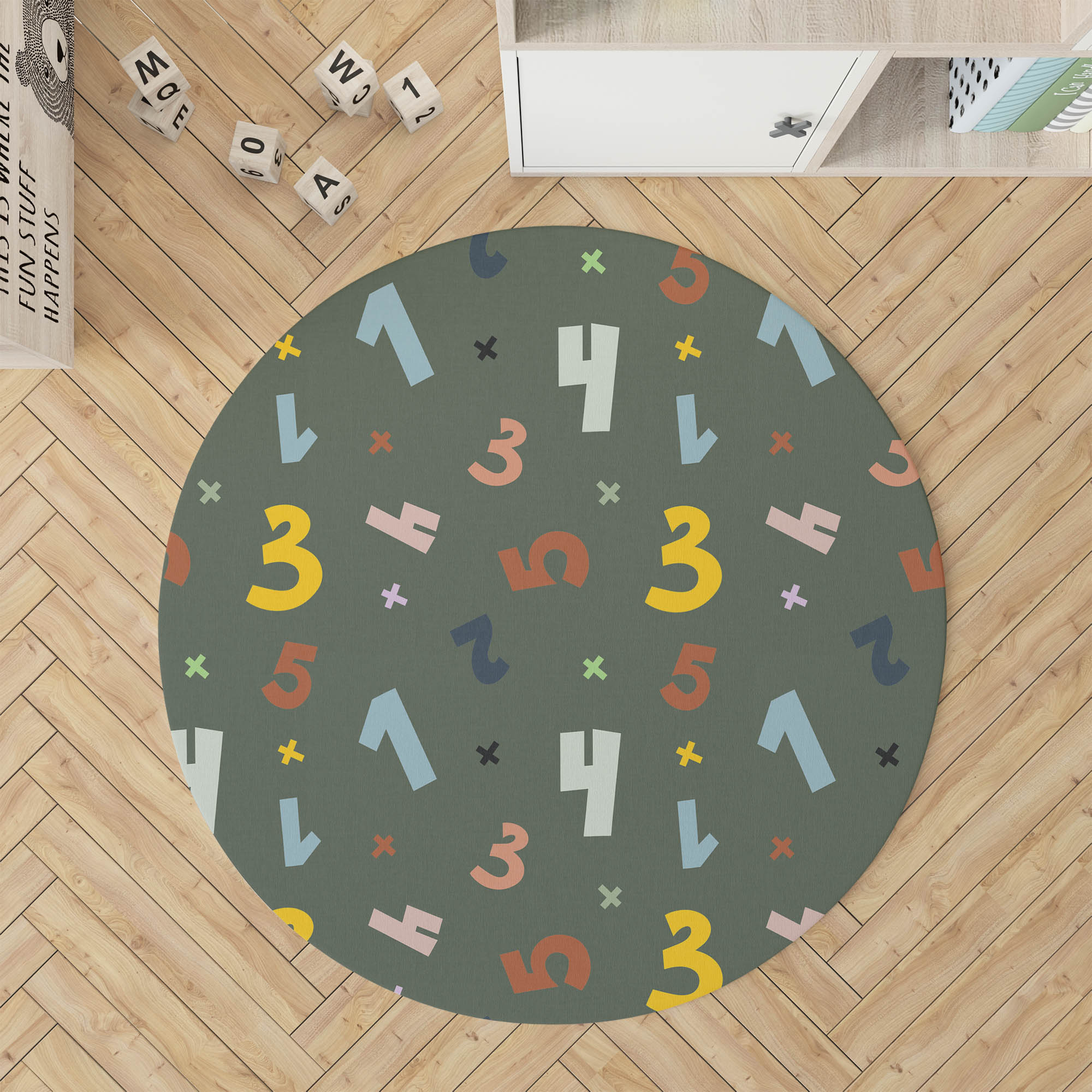 Numbers Colorized Chimi Kids Play Mat - Walmart.com