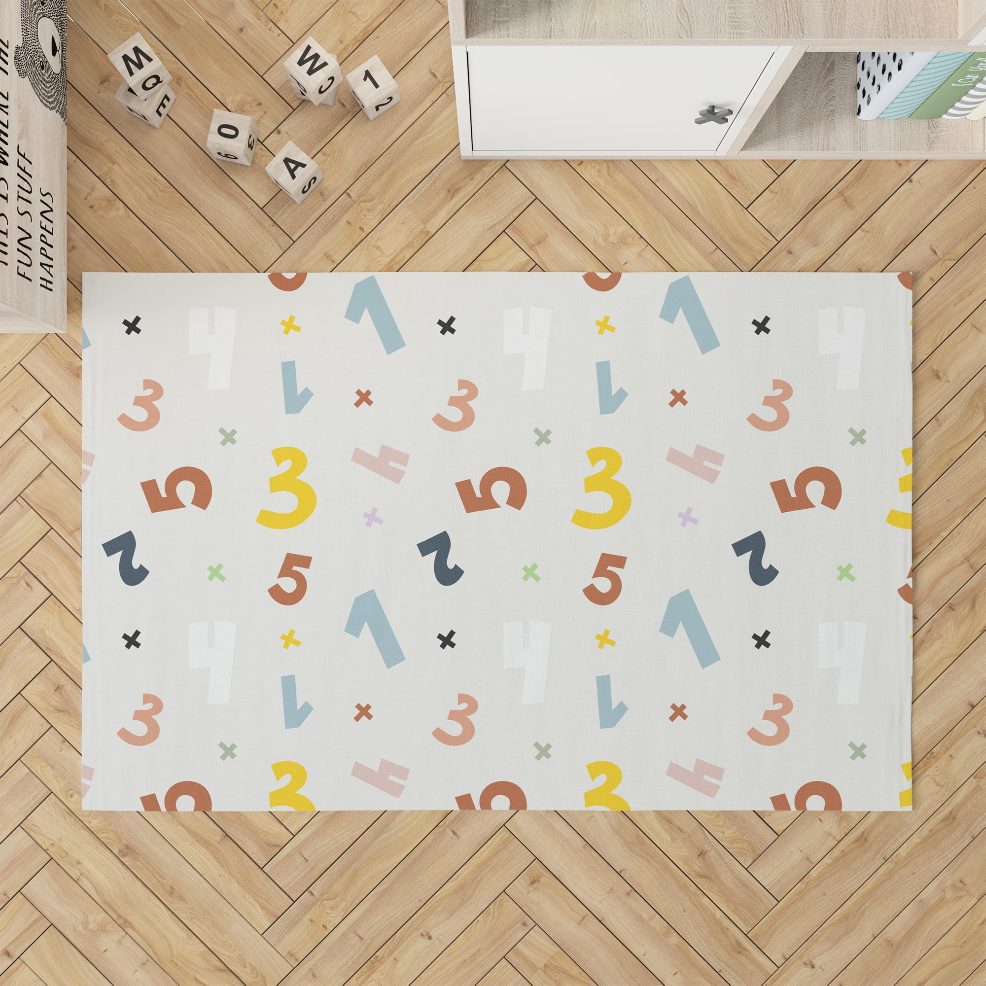 Numbers Colorized Ivory Kids Play Mat - Walmart.com