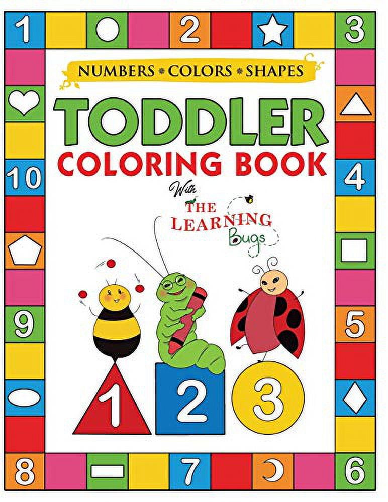 My Numbers, Colors and Shapes Toddler Coloring Book with The Learning ...