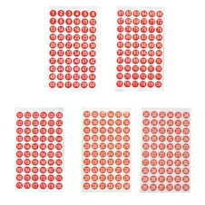 1 Inch Number Stickers