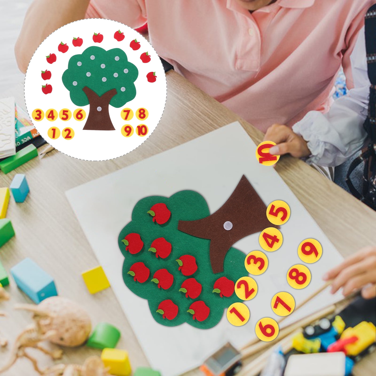 Numbers Felt Tree Board Addition Subtraction Math Games Teaching ...