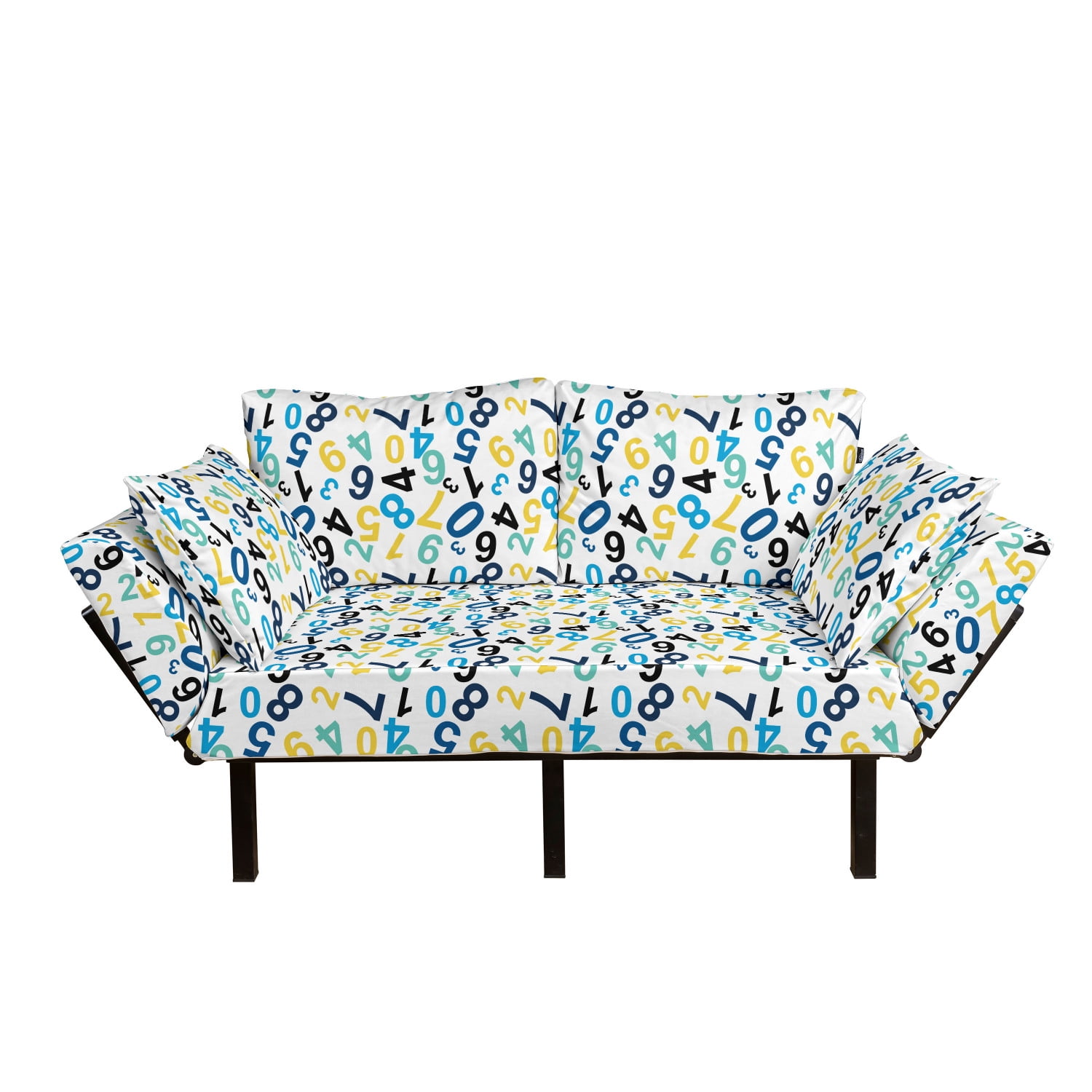 Numbers Futon Couch, Math Themed Numbers Pattern Algebra Learning ...