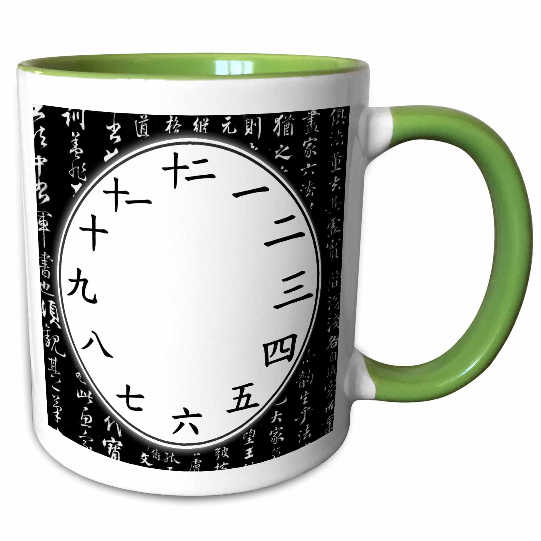 3drose, Numbers in Chinese Mandarin Clock Face - Kanji Characters ...