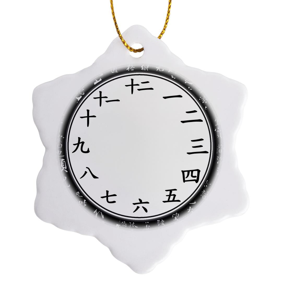 3drose, Numbers in Chinese Mandarin Clock Face - Kanji Characters ...