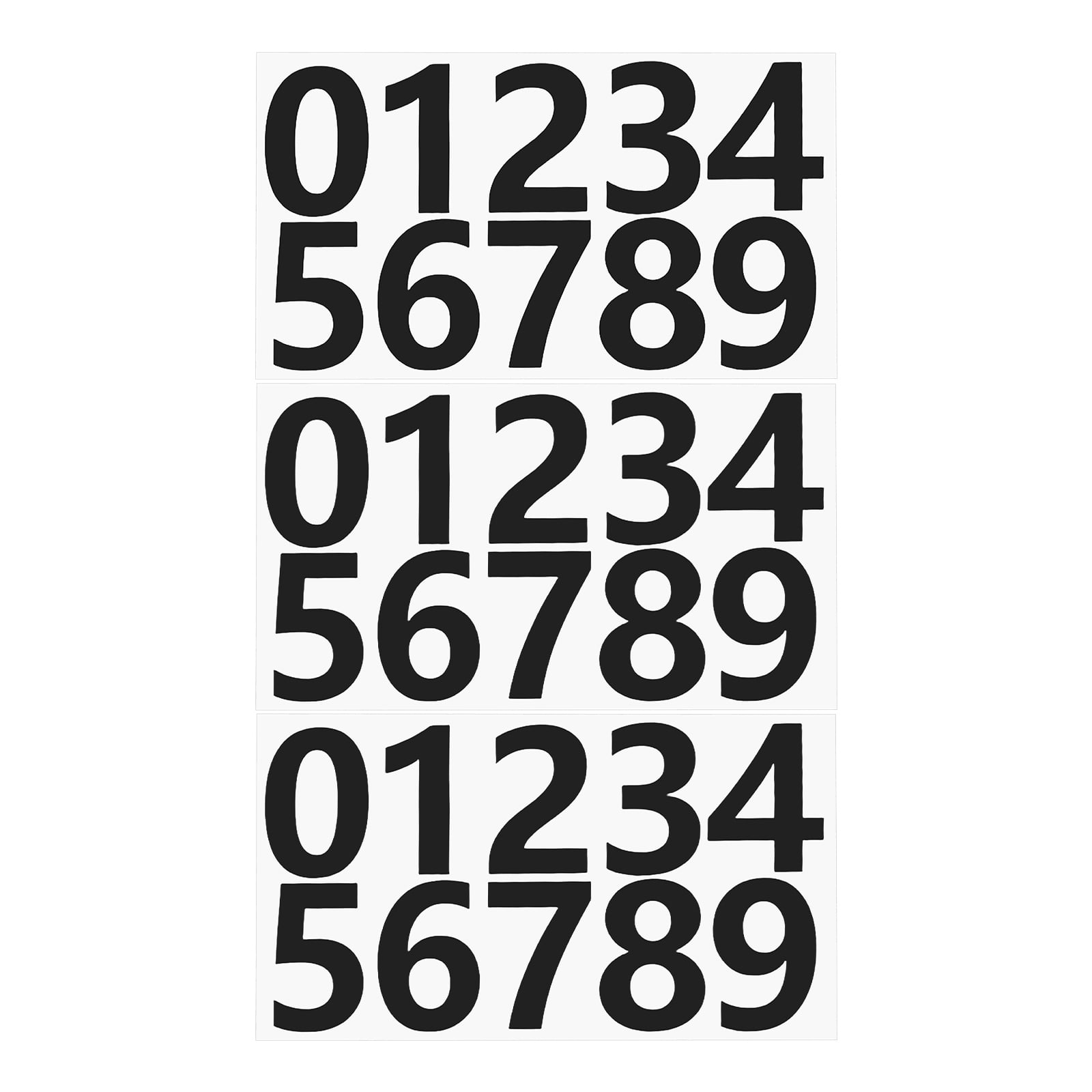 Numbers For Mailbox,3 Sets Adhesive Numbers Stickers For Mailbox Door ...