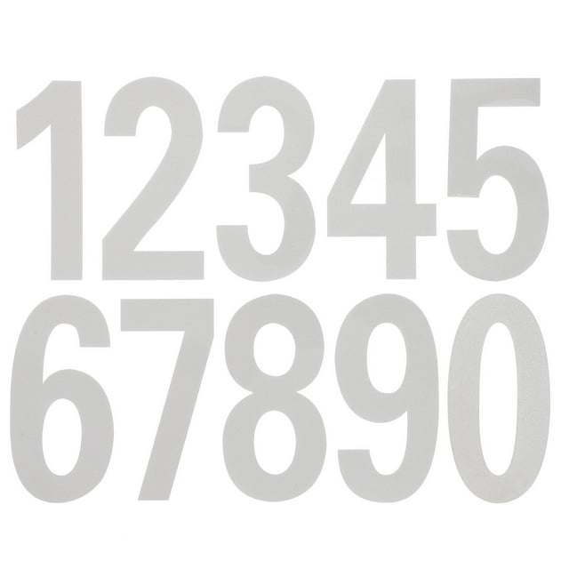 Numbers Mailbox Number Stickers Reflective Decals Adhesive Outside Self ...