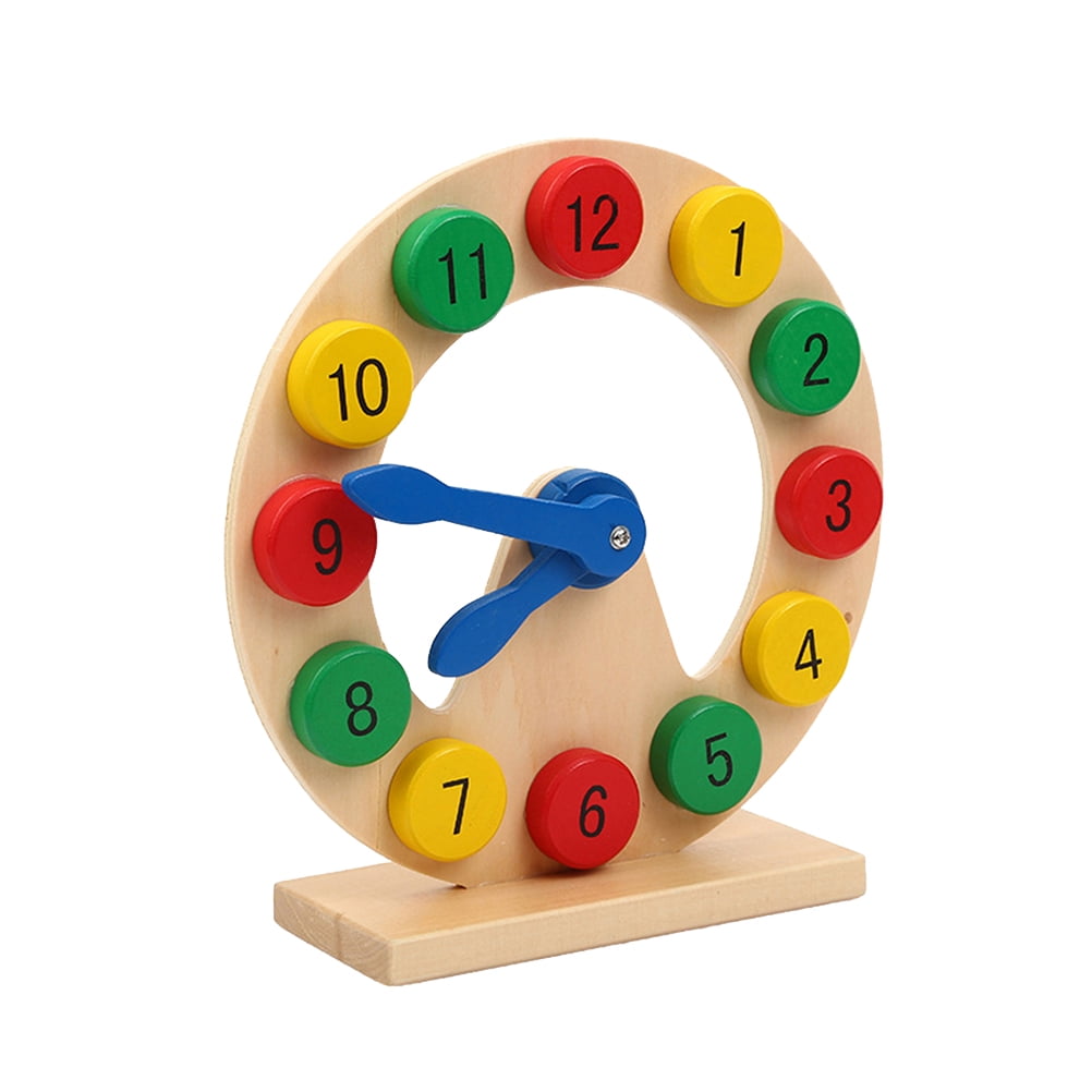 Colorful Numbers Matching Clock Educational Toys for Kids Playing Eco ...