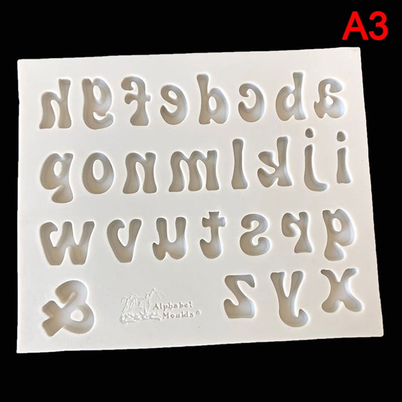 Numbers Molds Letters Silicone Mold 3D Fondant Mold Cakes Decorating ...