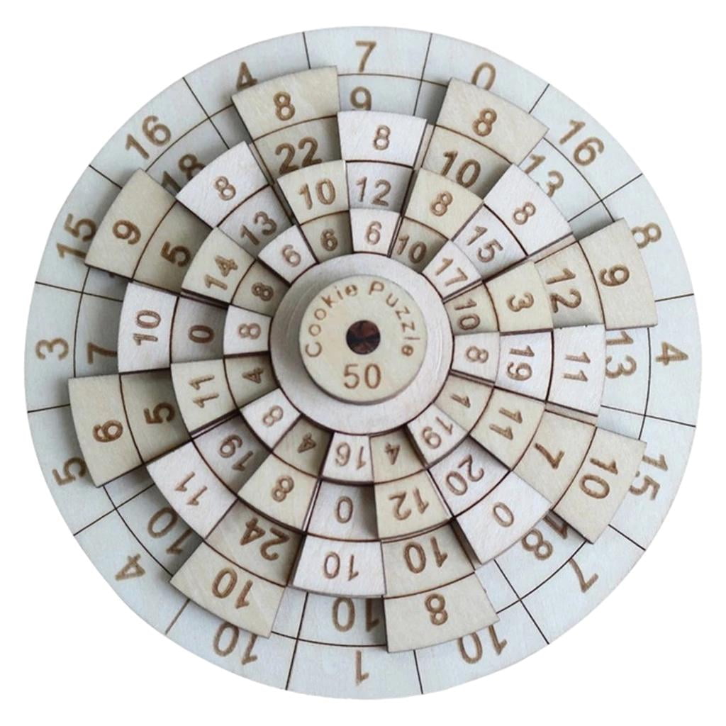 Numbers Puzzle Brain Teaser Puzzle Math Educational Toys, Smooth Puzzle ...