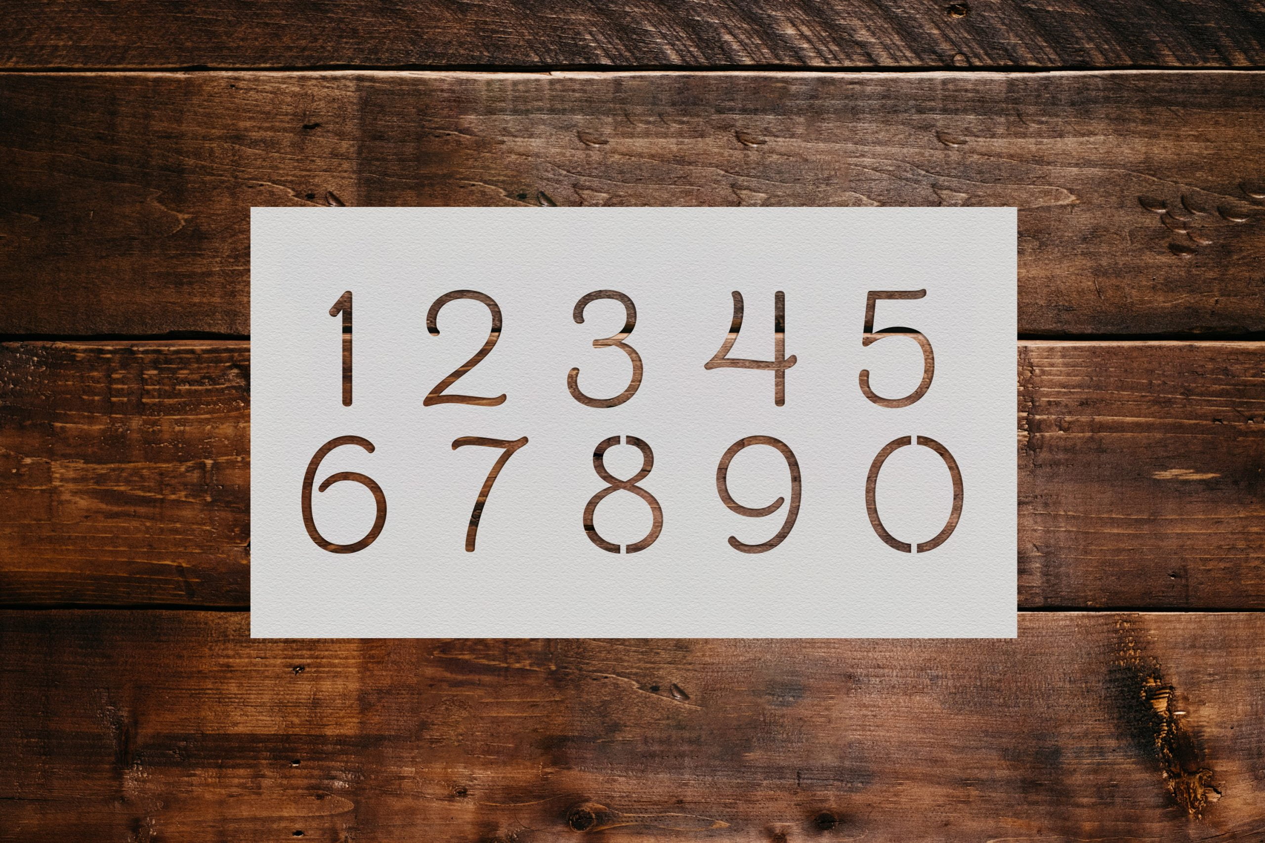 Numbers Sheet Stencil (3"x6") - Walmart.com