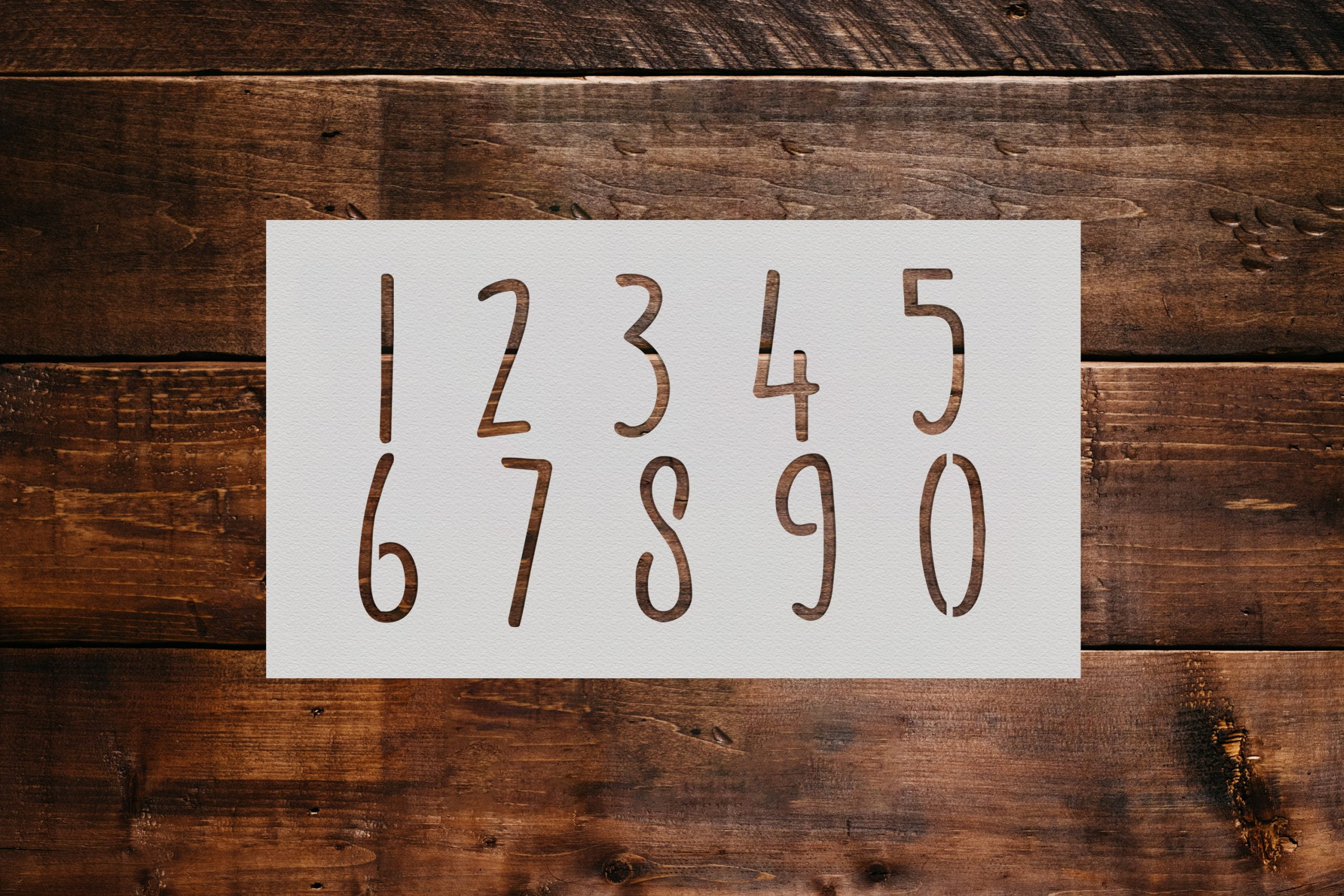 Numbers Sheet Stencil (6"x12") - Walmart.com