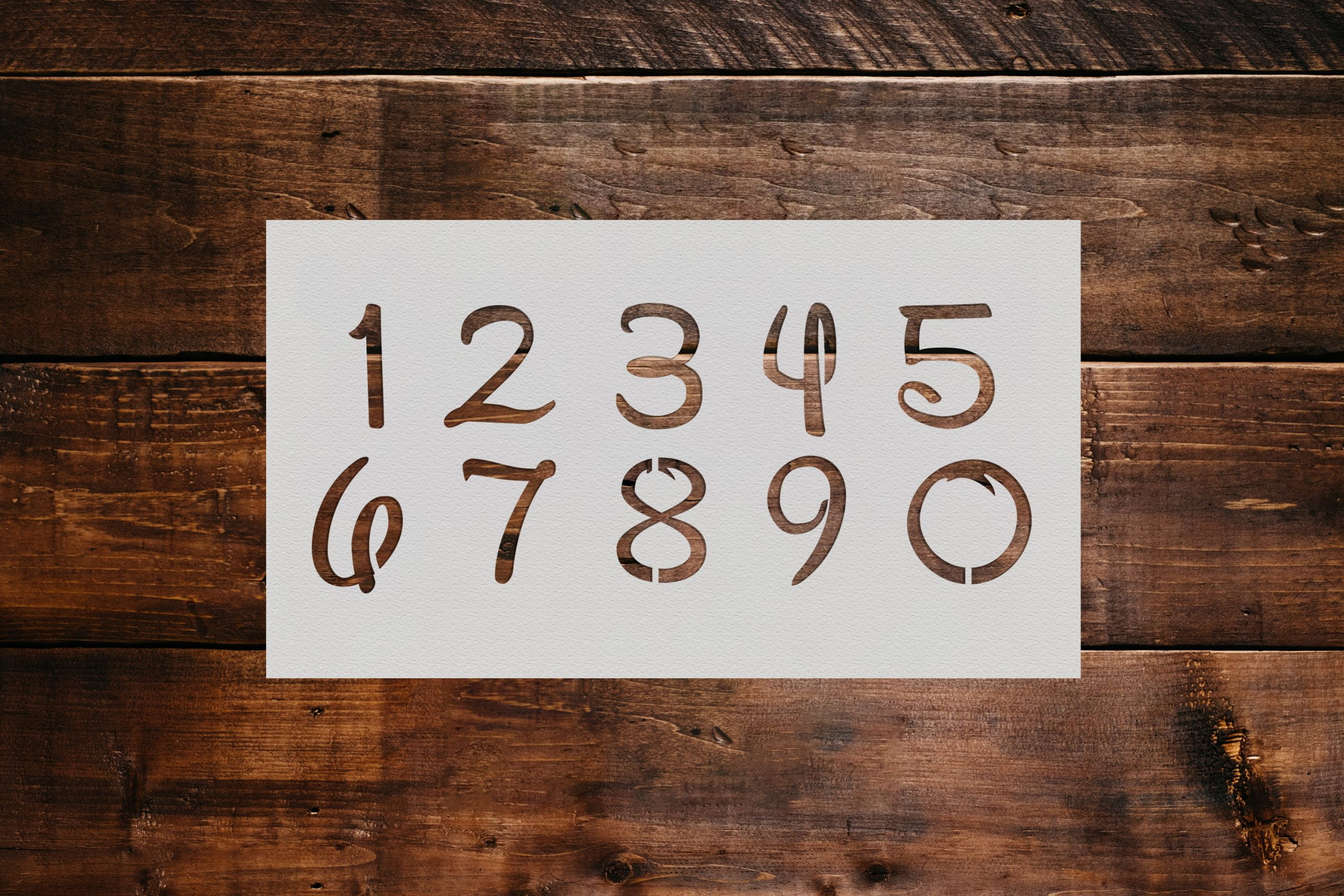 Numbers Sheet Stencil (9"x27") - Walmart.com