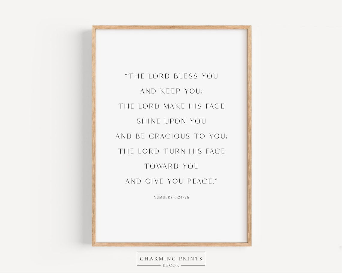 Numbers Six The Lords Blessing Poster, Unframed Size 16x24 - Walmart.com