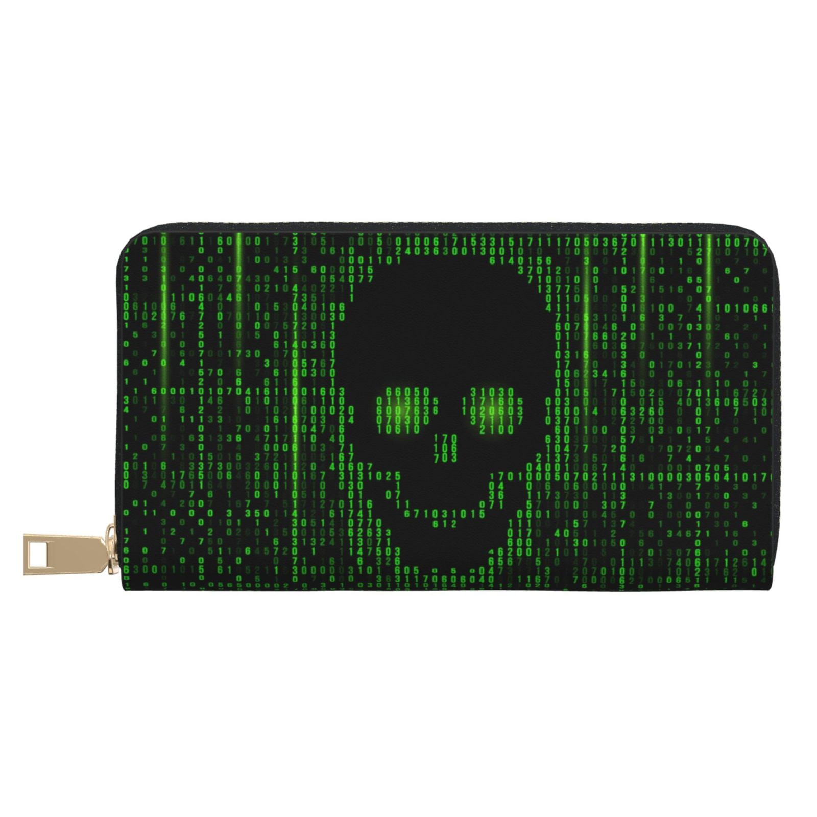 Numbers Skull Wallet Women, Leather Bifold Multi Card Wallet, Women's ...