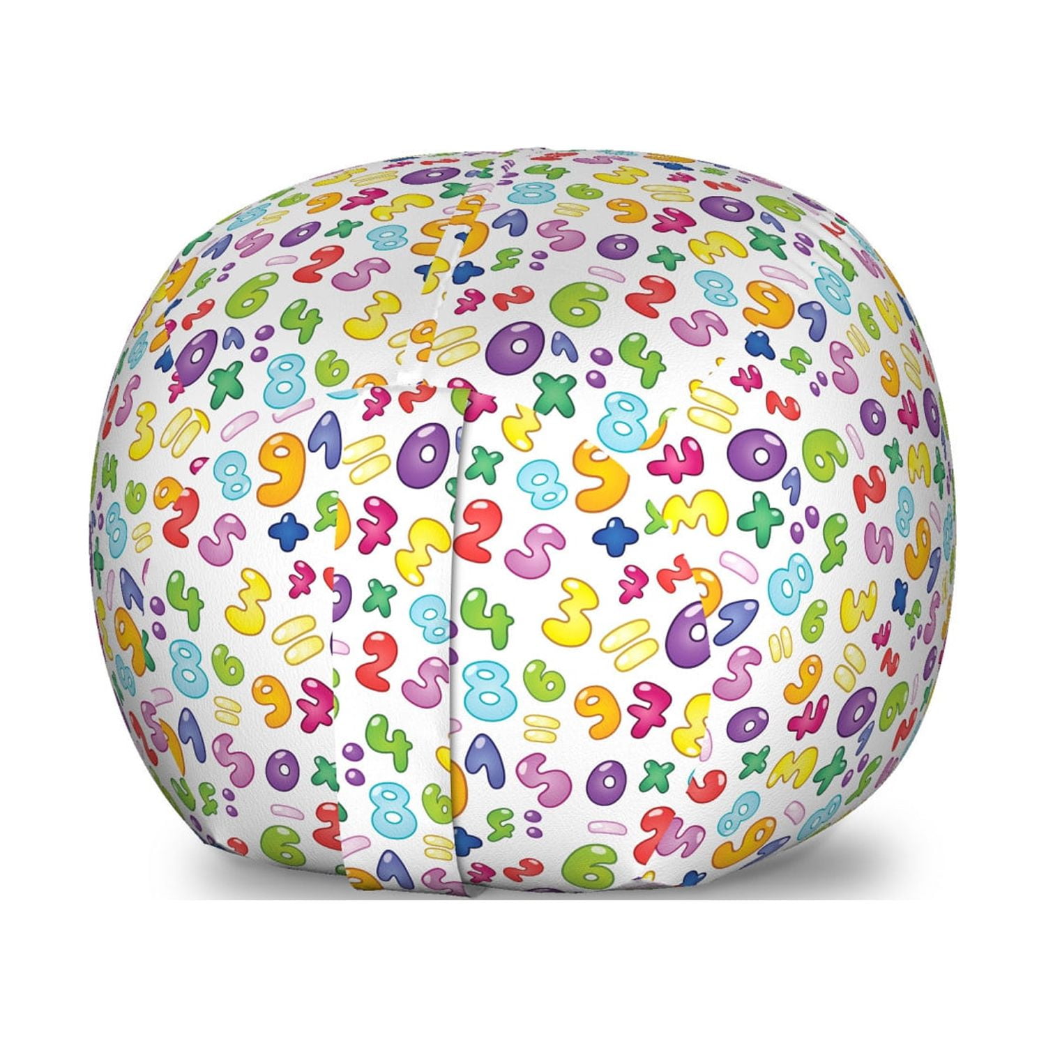 Numbers Storage Toy Bag Chair, Bubble Style Numbers Equation Division ...