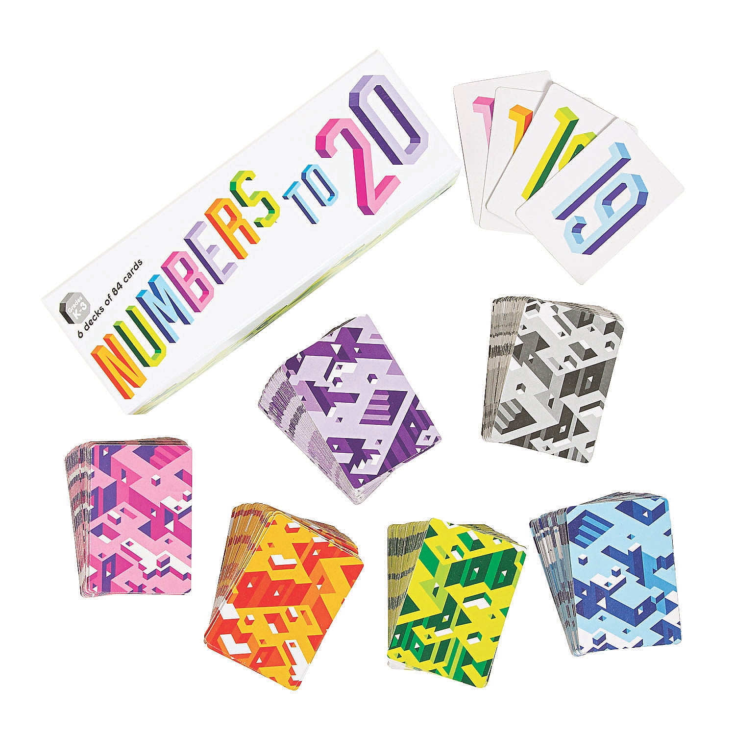 Numbers To 20 Card Deck - Educational - 510 Pieces - Walmart.com