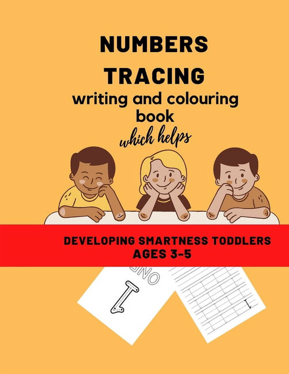 Numbers Tracing Writing and Coloring Book Which Helps Developing ...