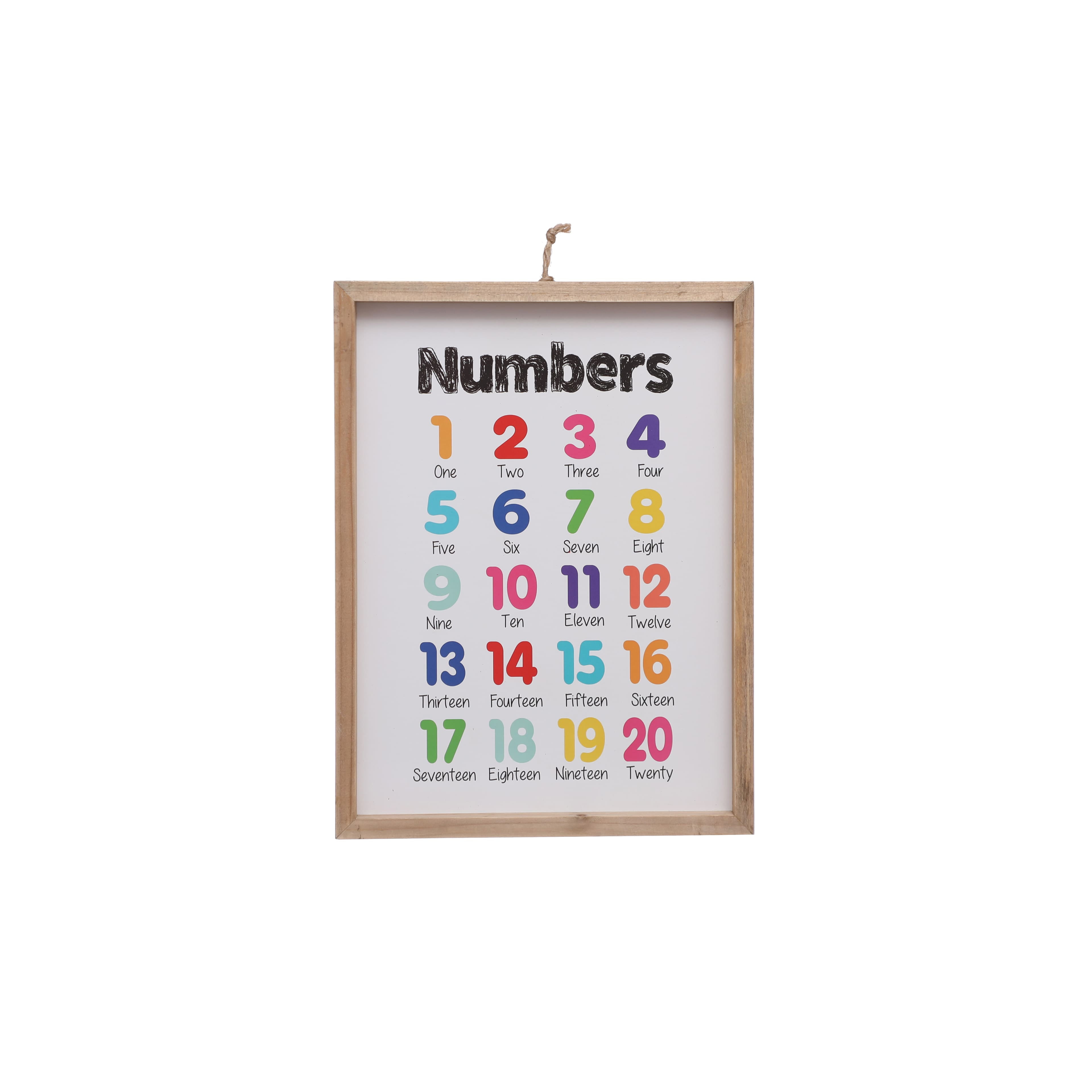 Numbers Wall Sign by B2C™-Back to School Décor, Classroom Decorations ...