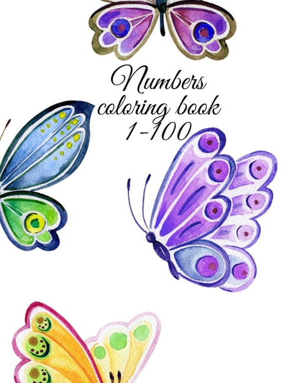 Numbers coloring book 1-100 (Paperback) - Walmart.com