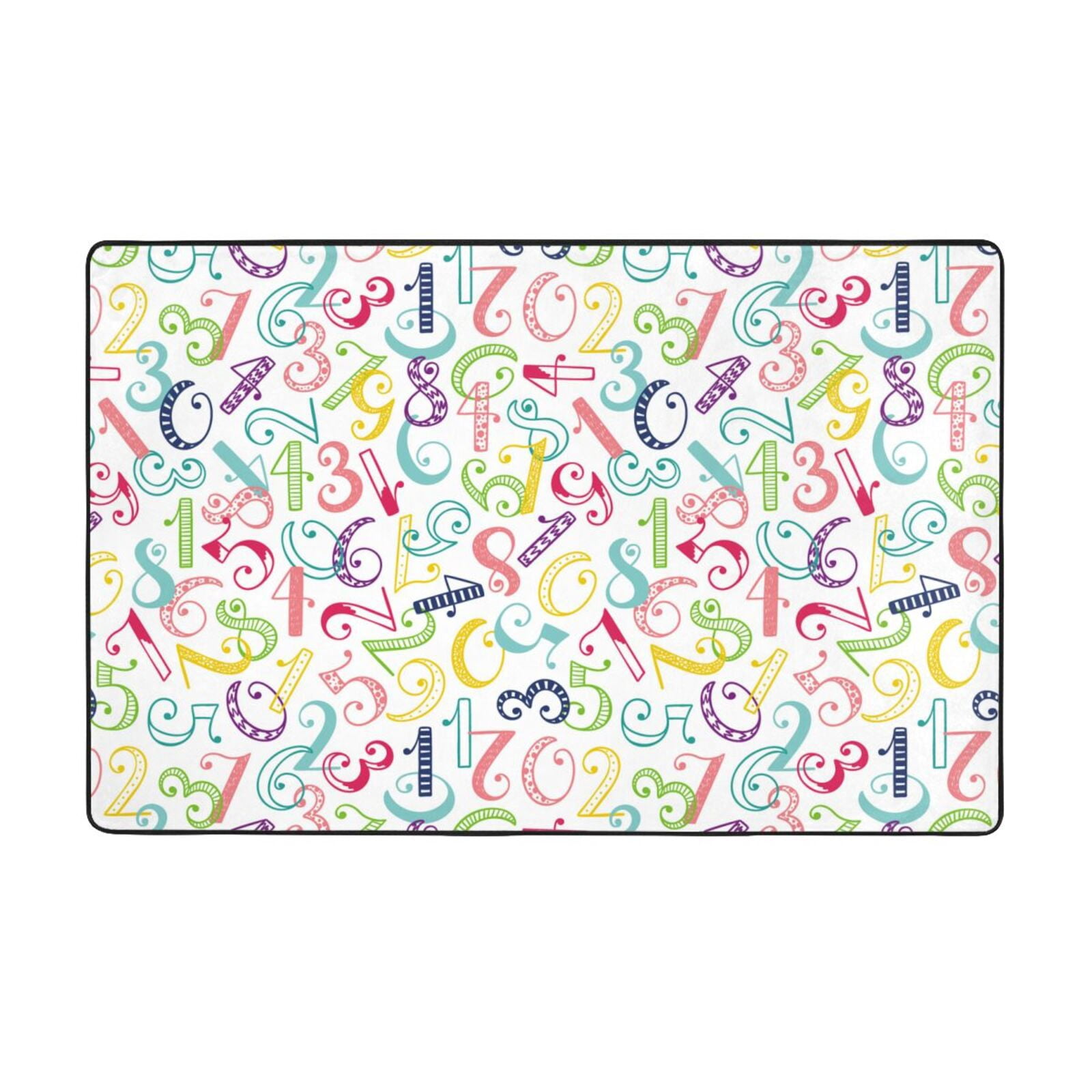 Numbers math color Indoor Door Mat, Bedroom Rug & Carpets Entryway Rug ...