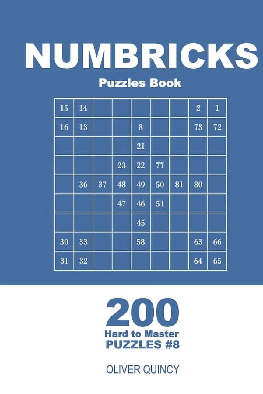 Numbricks Puzzles Book - 200 Hard to Master Puzzles 9x9 (Vol - Walmart.com