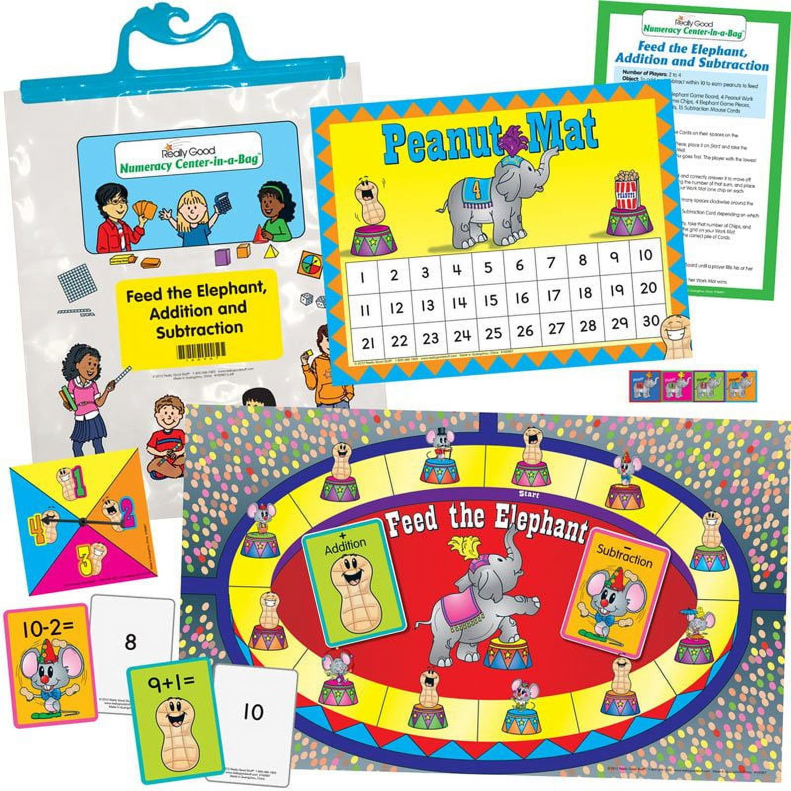 Numeracy Center-In-A-Bag™: Feed The Elephant Addition And Subtraction ...