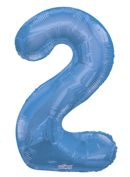 Royal Blue #2 Mylar Balloon - Walmart.com
