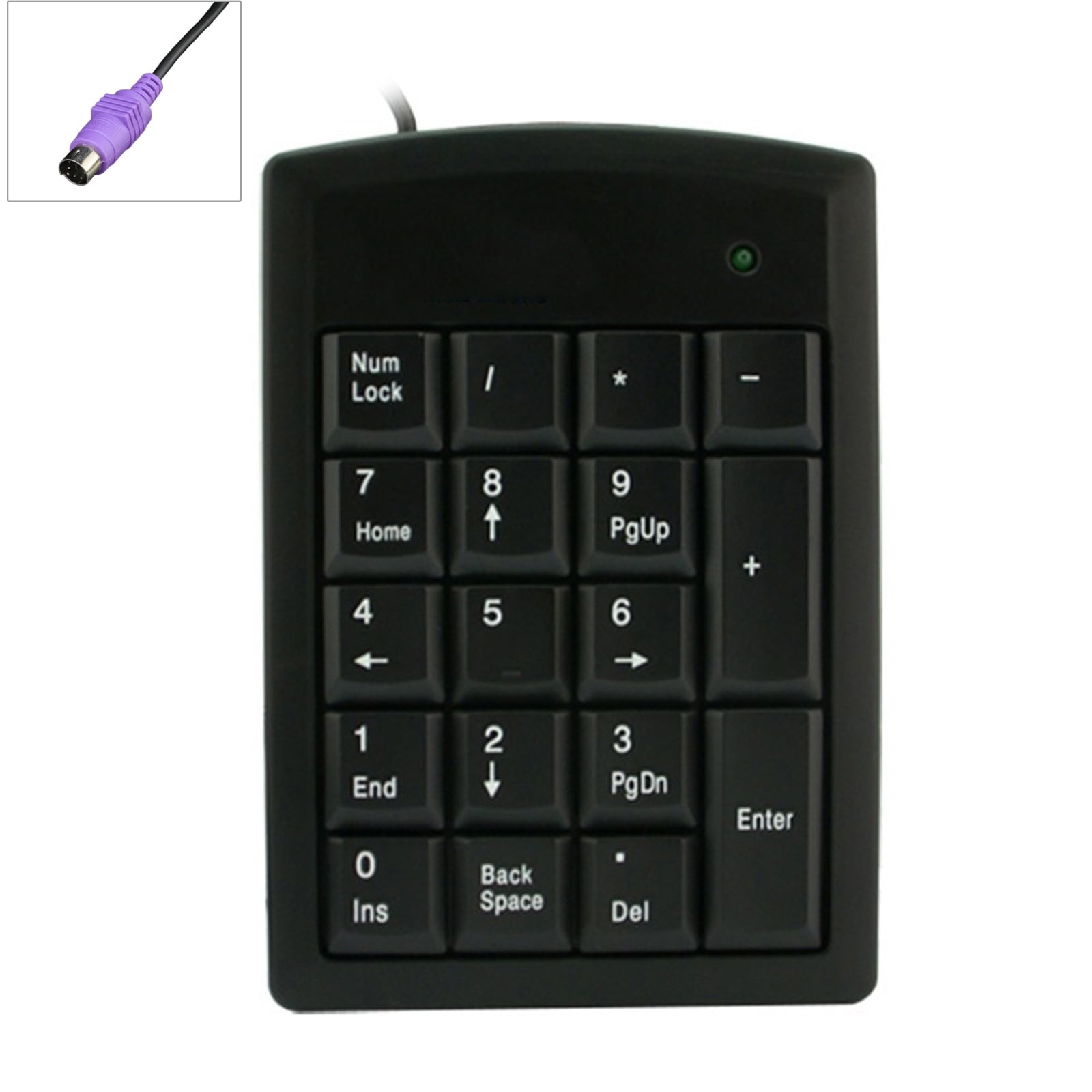 Numeric Keypad 18-Keys, Typing USB Number Pad with for Desktop Laptop ...