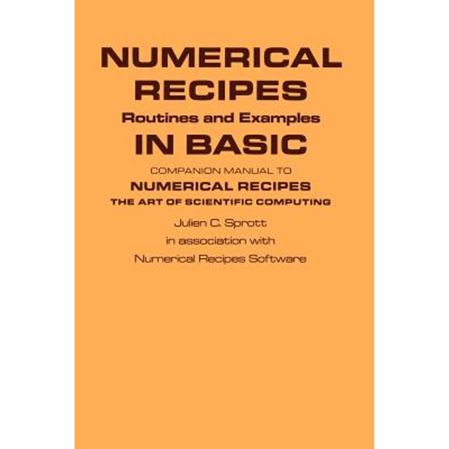 Pre-Owned Numerical Recipes Routines and Examples in Basic (First Edition) (Paperback ...