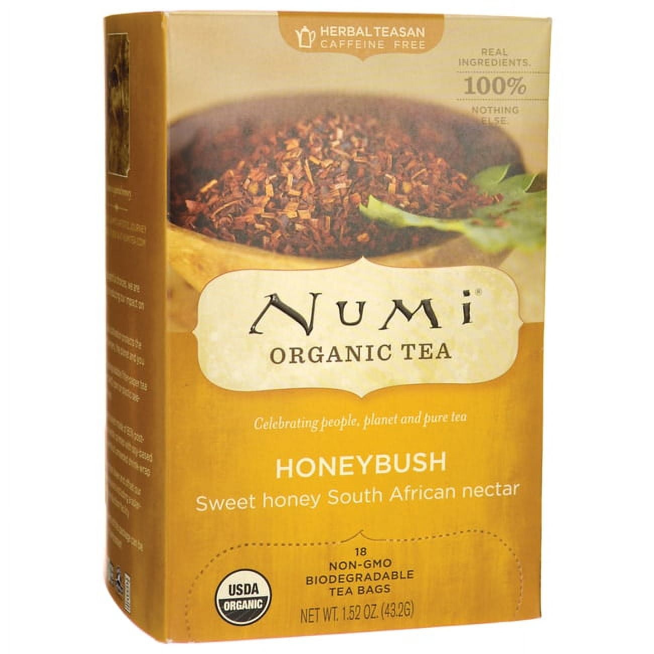 Numi Organic Tea Honeybush Tea 18 Bag(S) - Walmart.com