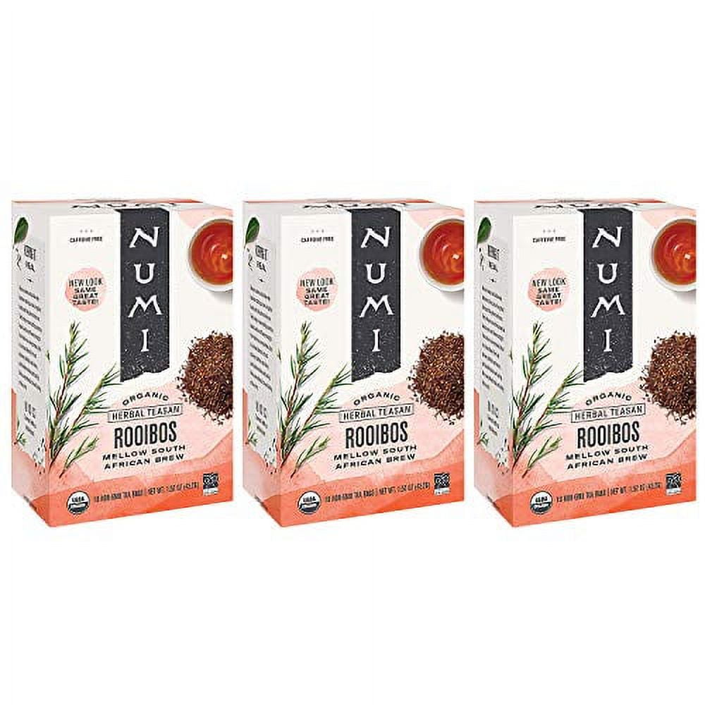 Numi Organic Tea Rooibos, Herbal Teasan Tea Bags, 18 Count (Pack of 3 ...