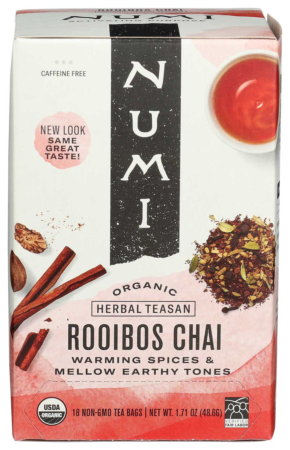 Numi Tea Organic Spiced Rooibos Herbal Tessan Ruby Chai Tea -- 6 per ...