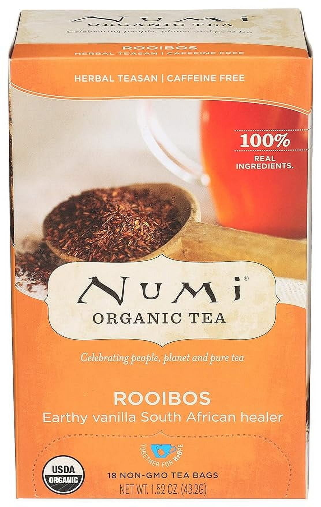 Numi Tea Red Mellow Bush Supplement Rooibos Tea, 18 ct - Walmart.com