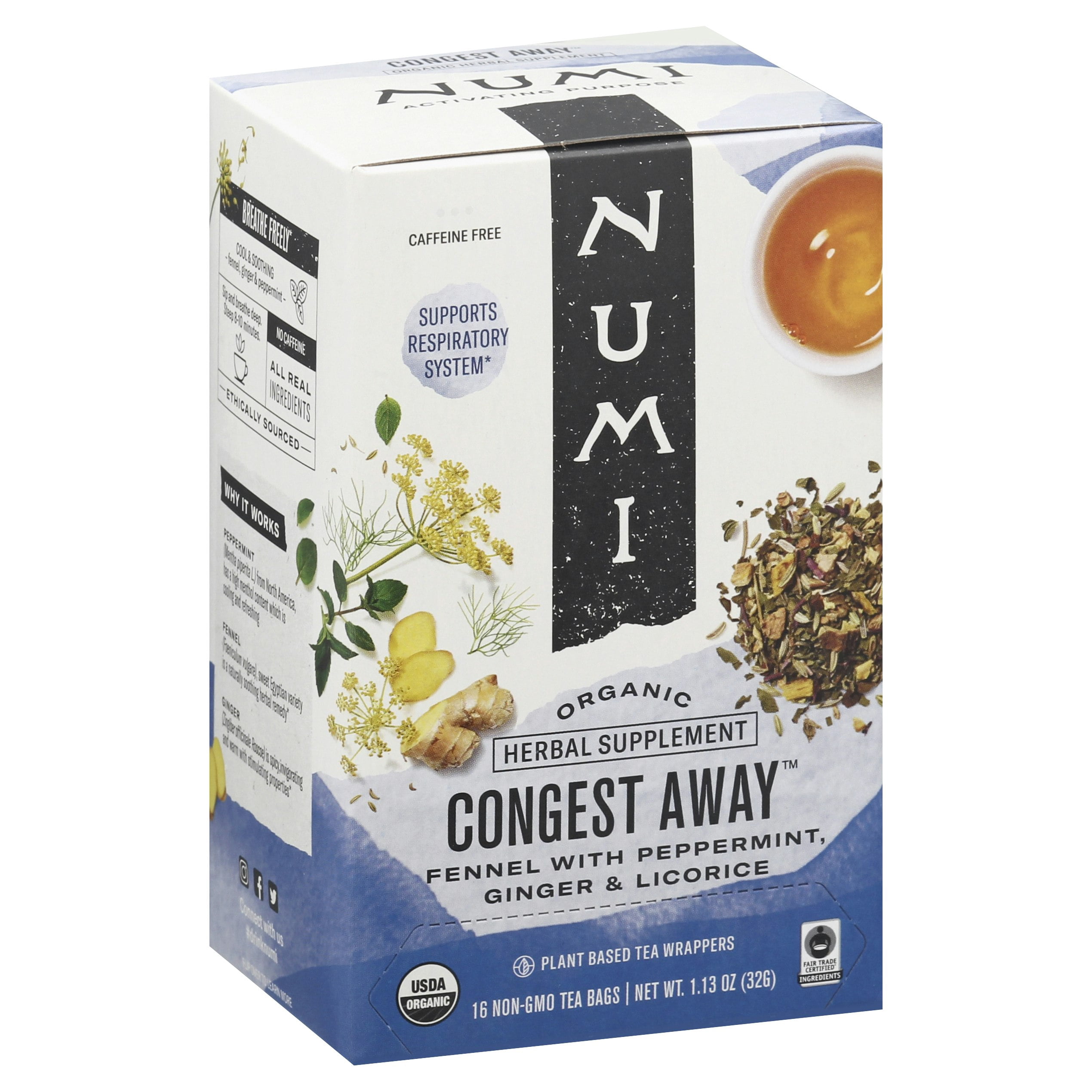 Numi Teas Tea Congest Away (Pack of 6) - Walmart.com