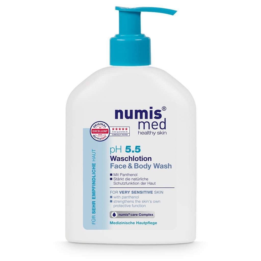 Numis Med pH 5.5 MZF22 Face and Body Wash for Sensitive Skin, Vitamin ...