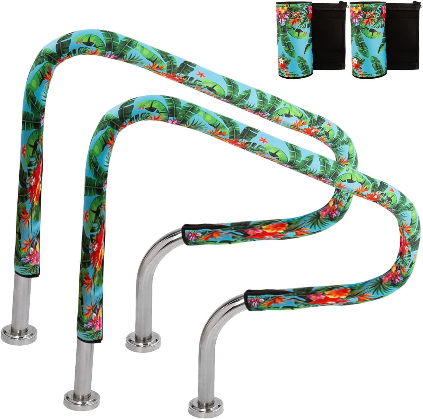 Numjaw 2Pcs Pool Handrail Cover, 8 Feet Swimming Pool Hand Railing ...