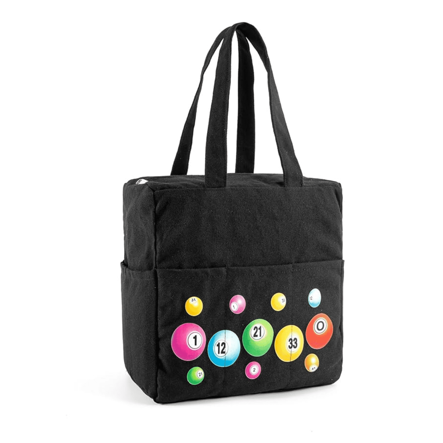 Numjaw Bingo Bag with Pockets and Handle, Bingo Daubers Bags, Zipper ...