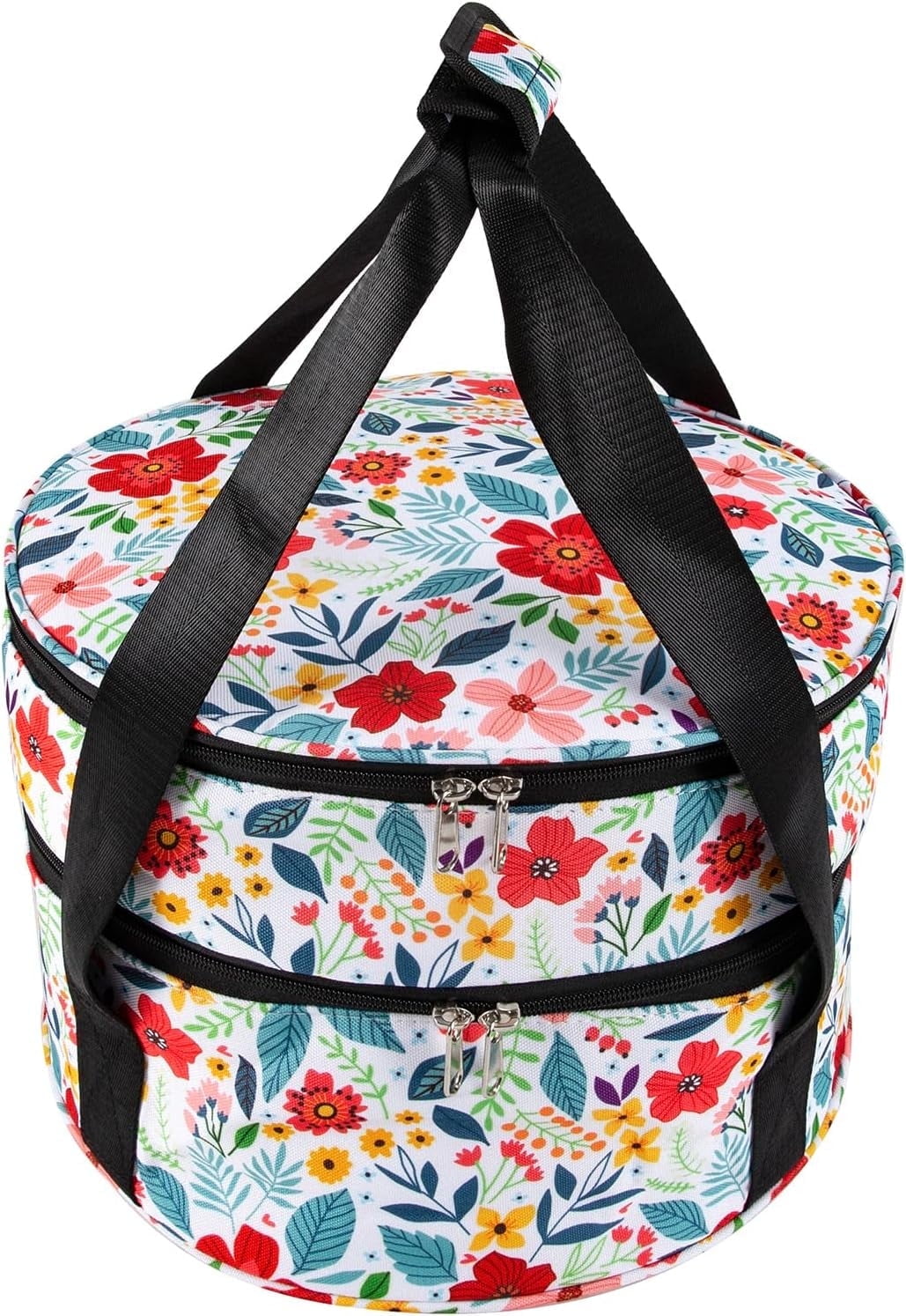 Numjaw Casserole Carrier,12.5 Pie Carrier for Hot or Cold Food, Double ...