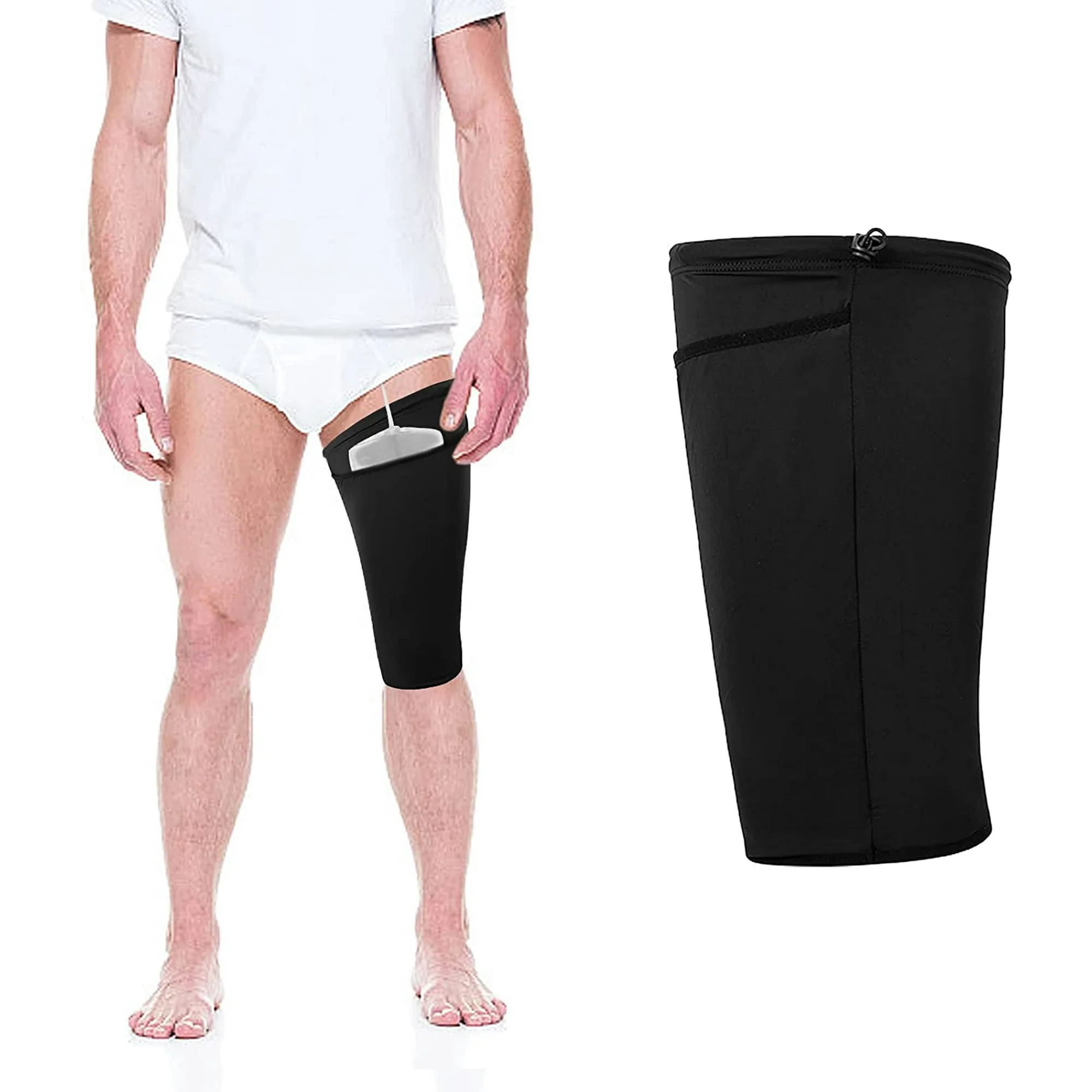 NUMJAW, Catheter Leg Bag Holder, Size L, Unisex, Durable & Comfortable ...