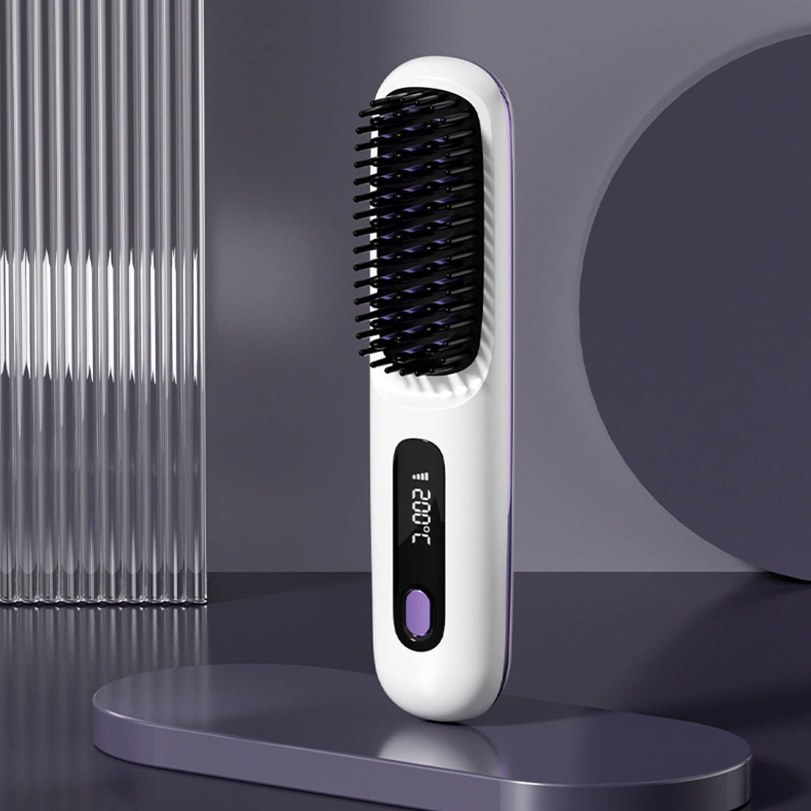Numoya Go Brush Pro 2026 Hair Straightener Brush,60-Second Fast Heating ...