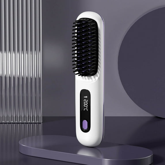 Numoya Go Brush Pro 2026 Hair Straightener Brush,60-Second Fast Heating ...