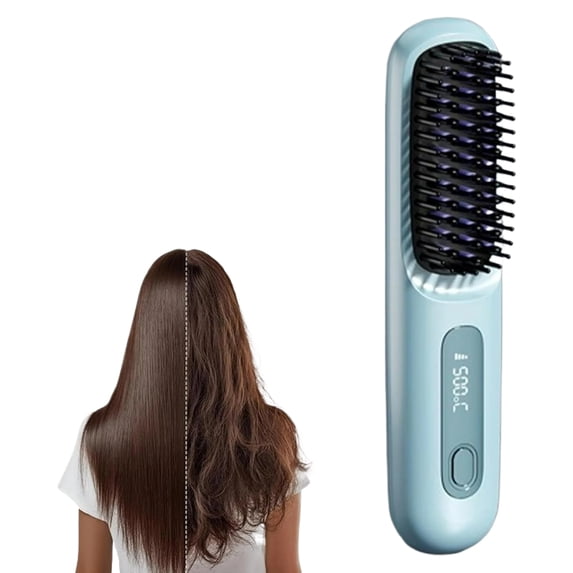 Numoya Go Brush Pro, Hair Straightener Brush Portable Numoya Gobrush ...
