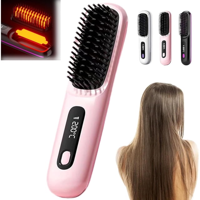 Numoya Go Brush Pro, Numoya Portable Straightener Brush, Numoya ...