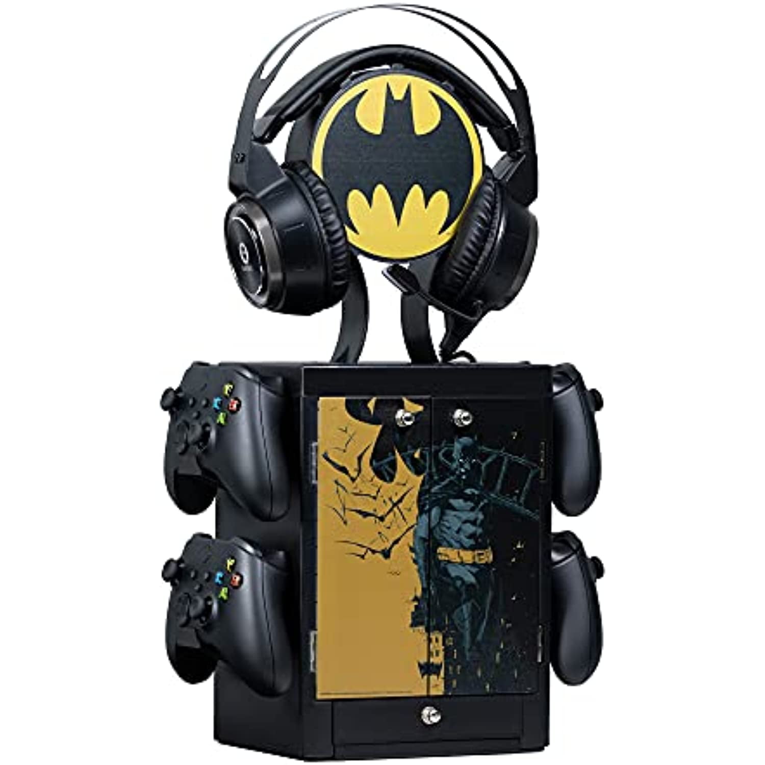 Numskull Official Batman Gaming Locker, Controller Holder, Headset ...