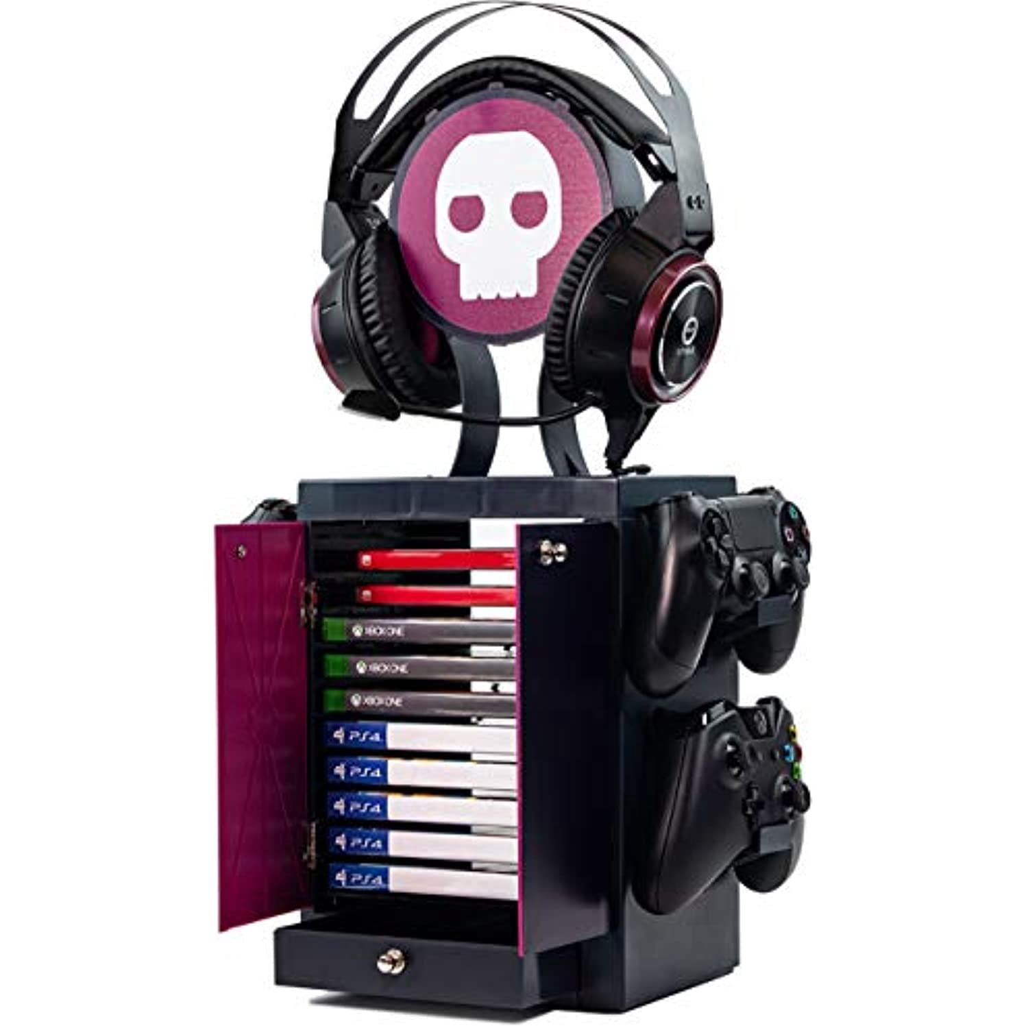 Numskull Official Gaming Locker, Controller Holder, Headset Stand for ...