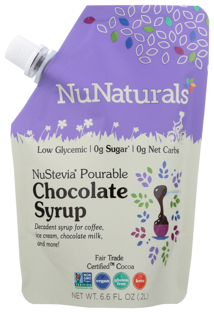 Nunaturals Chocolate Syrup Pourable, 6.6 Oz - Walmart.com