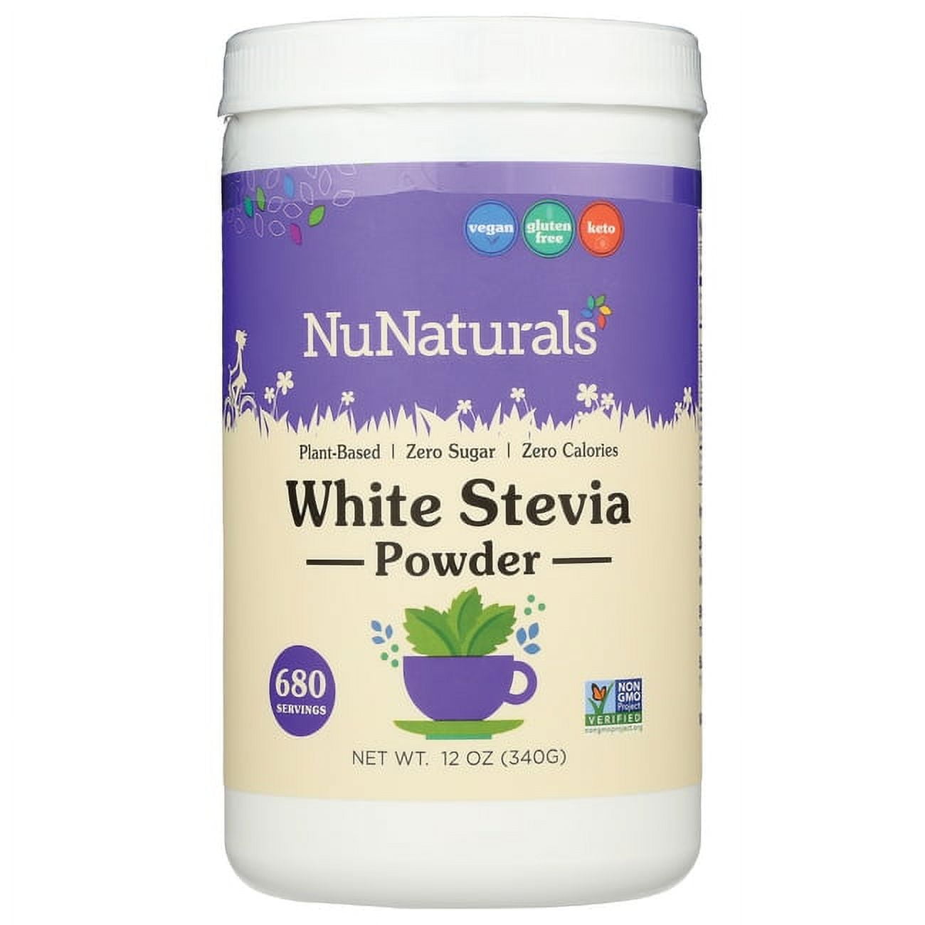 Nunaturals Nustevia White Stevia Powder, 12 Oz - Walmart.com