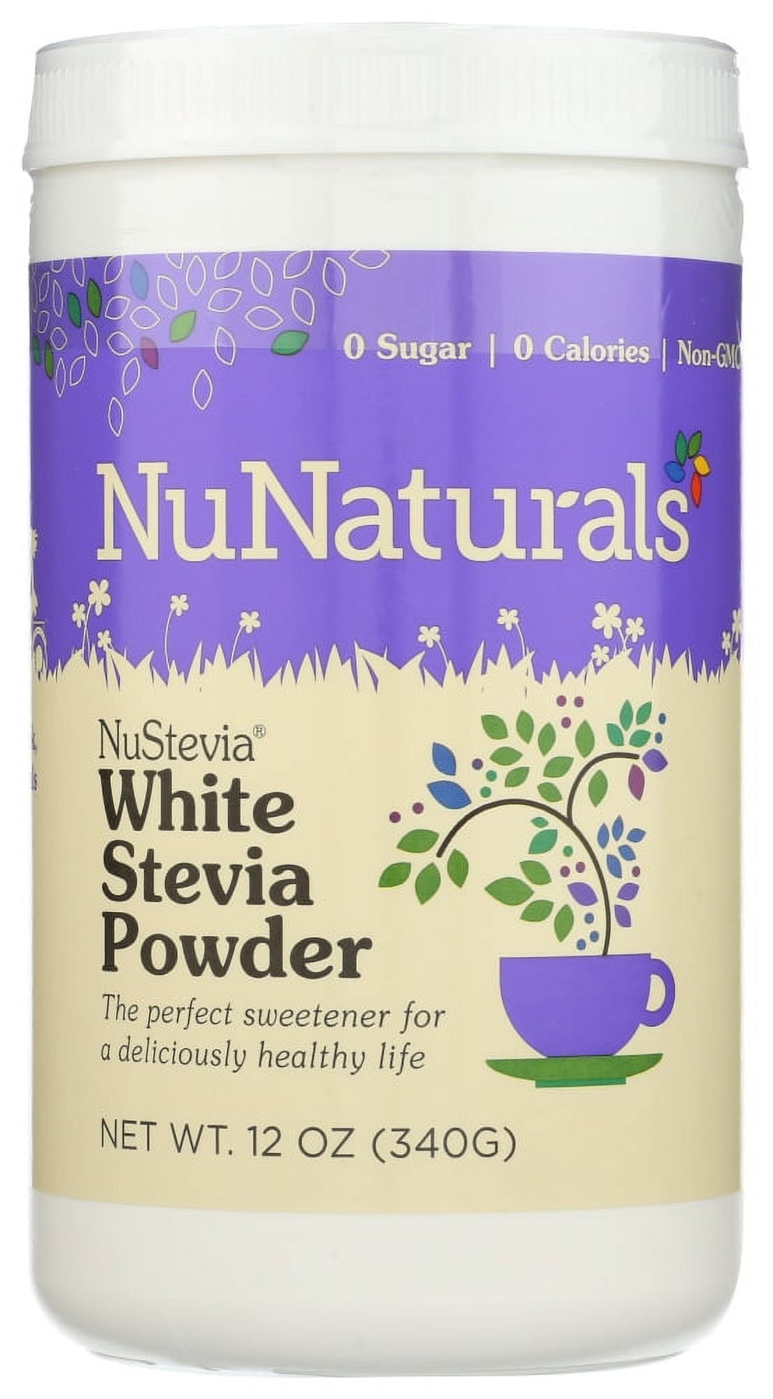 Nunaturals Nustevia White Stevia Powder, 12 Oz - Walmart.com