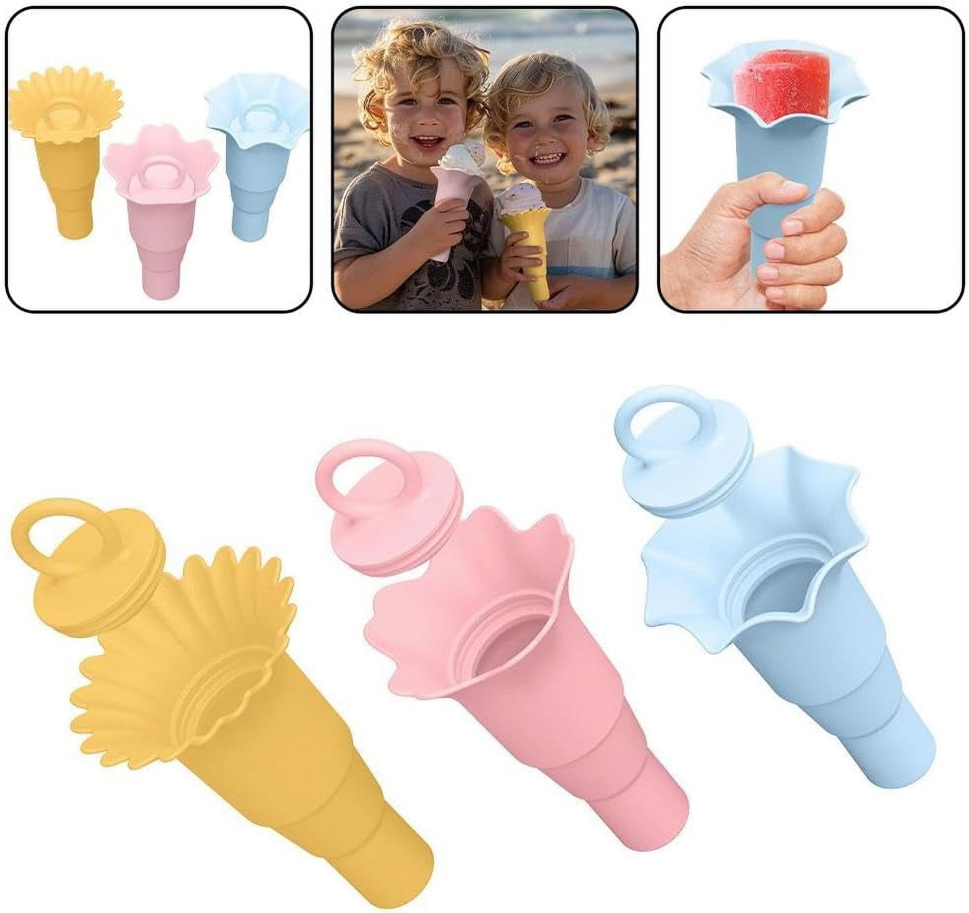 fuxicheng 3Pcs Reusable Snow Cone Cups, Easy Grip Bowl For Shaved Ice ...