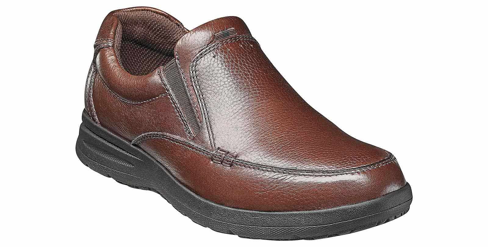 Nunn Bush Cam Moc Toe Cognac Slip-on Brown | 84696-222 - Walmart.com